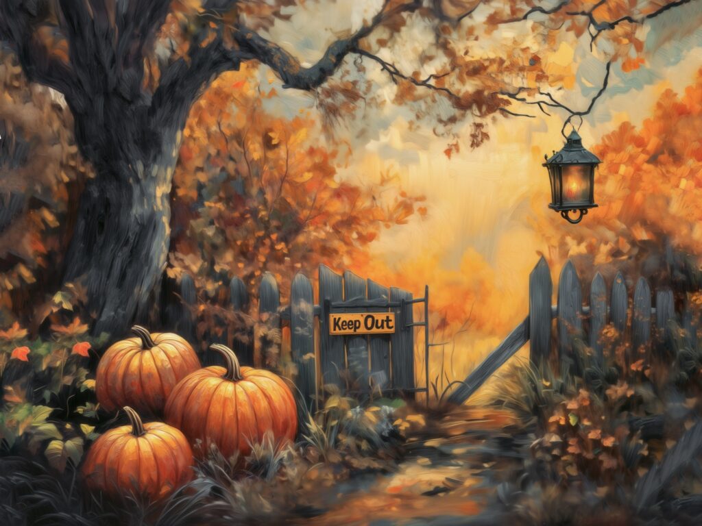 Wooden Gate – Keep Out Sign AI Resources – Ginger Cook On Demand ...