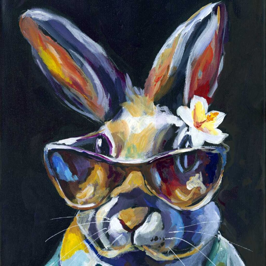 Tropical Boss Bunny Tutorial References Only – Ginger Cook On Demand Acrylic Tutorials